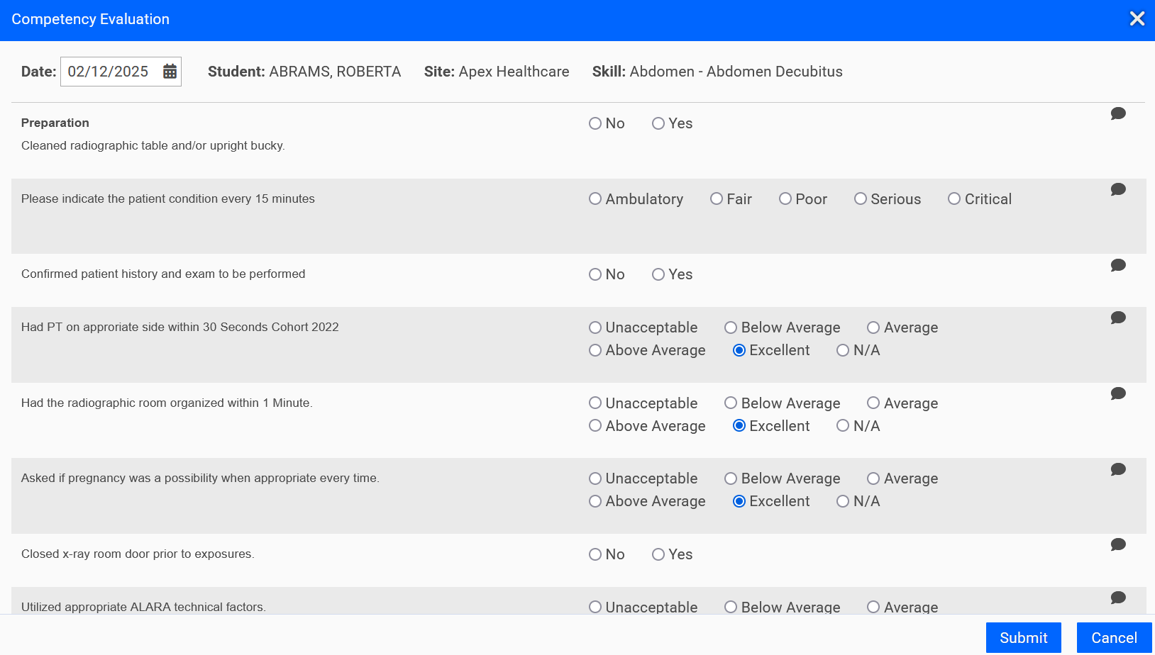 Competency Evaluations – Trajecsys Corporation