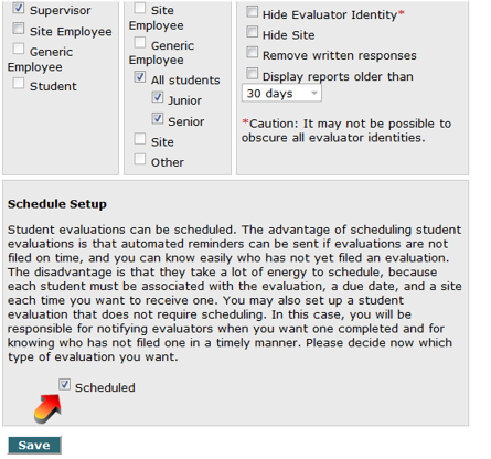 Evaluation Scheduling – Trajecsys Corporation