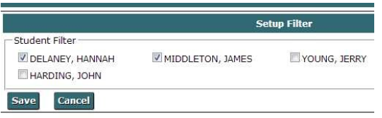 Creating Student Filters – Trajecsys Corporation